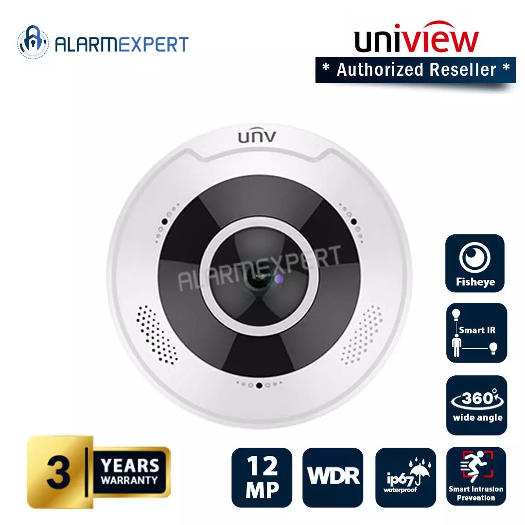 Uniview 12MP Ultra HD Infrared Vandal-resistant Dome Camera