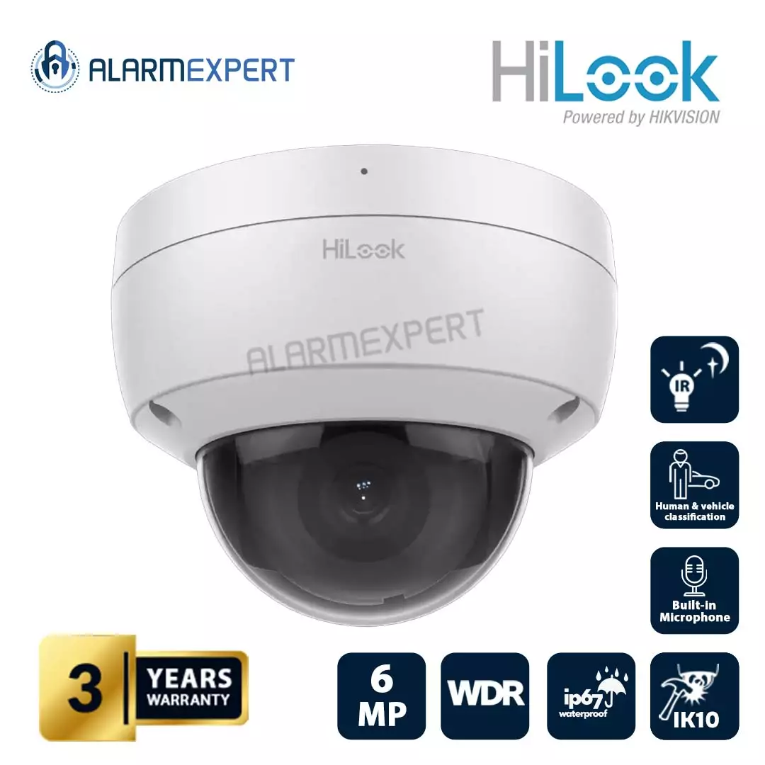 HiLook 6 MP Fixed Turret Lens 2.8 mm Network Camera