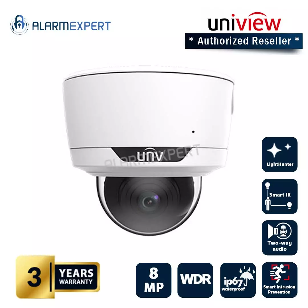 Uniview 8MP Lighthunter WDR IR Network Dome Camera