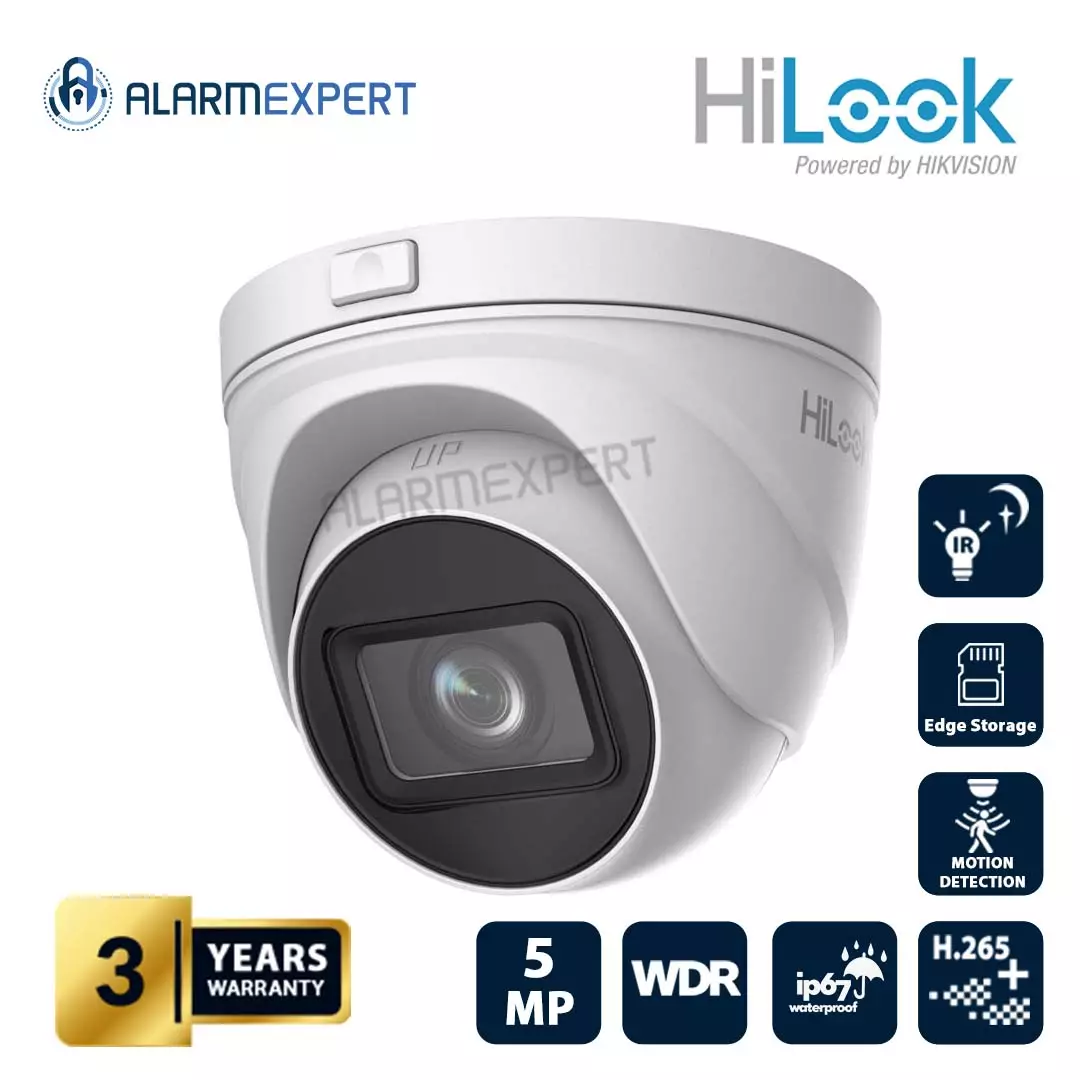 HiLook 5 MP Motorized Varifocal Turret Network Camera