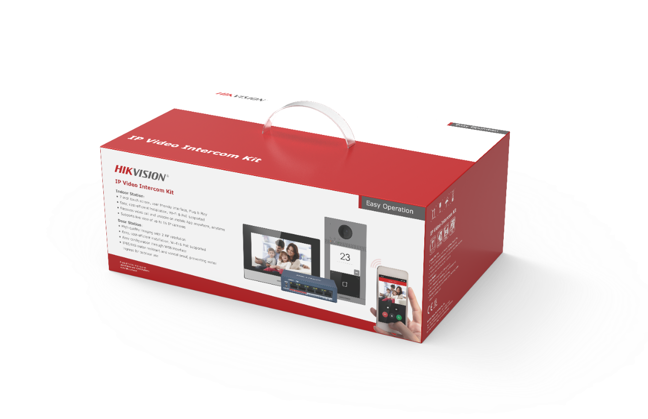 IP Video Intercom Kit DS-KIS604-S(B)
