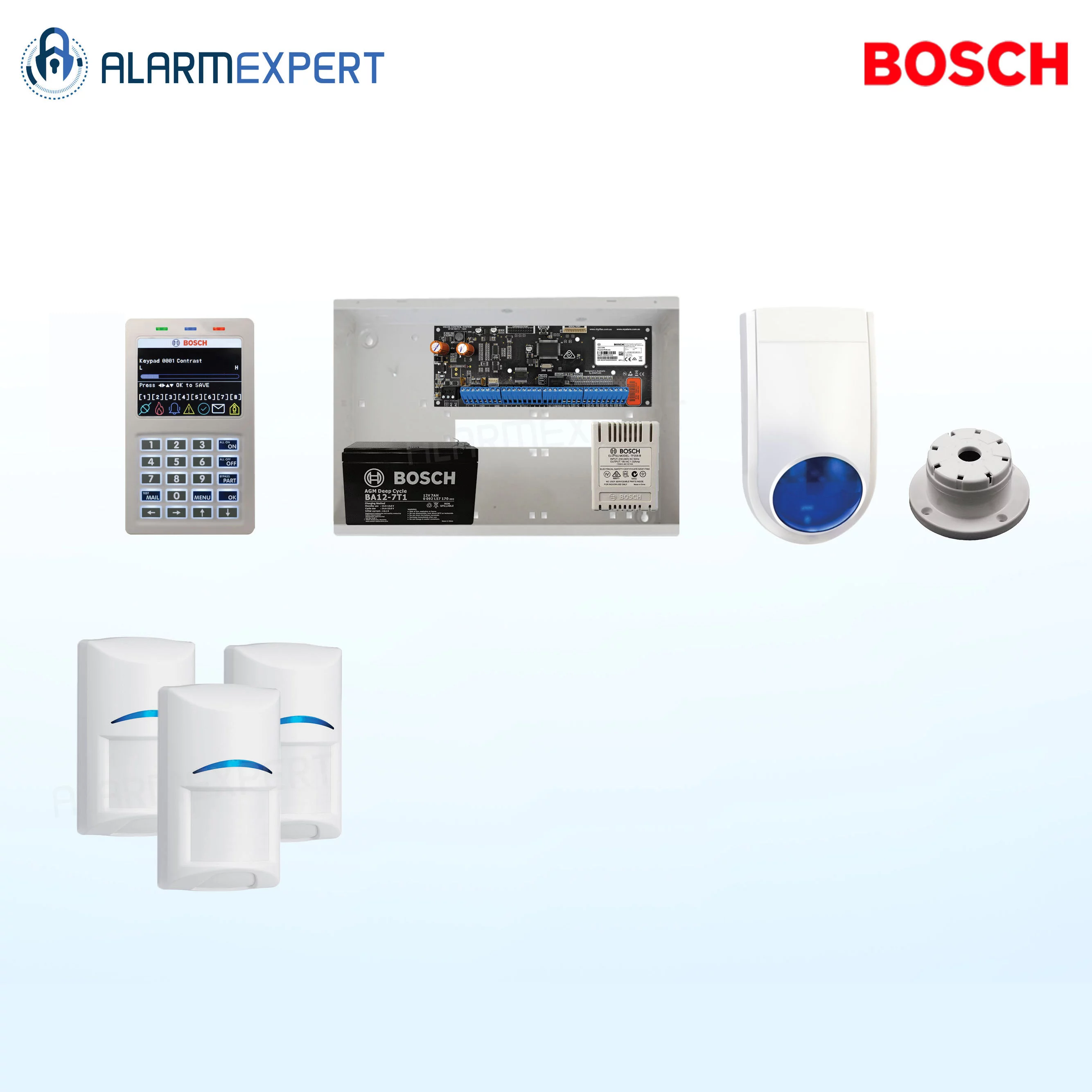 Bosch Solution 6000 Smart + 3x PIRs + Keypad - Alarm Expert