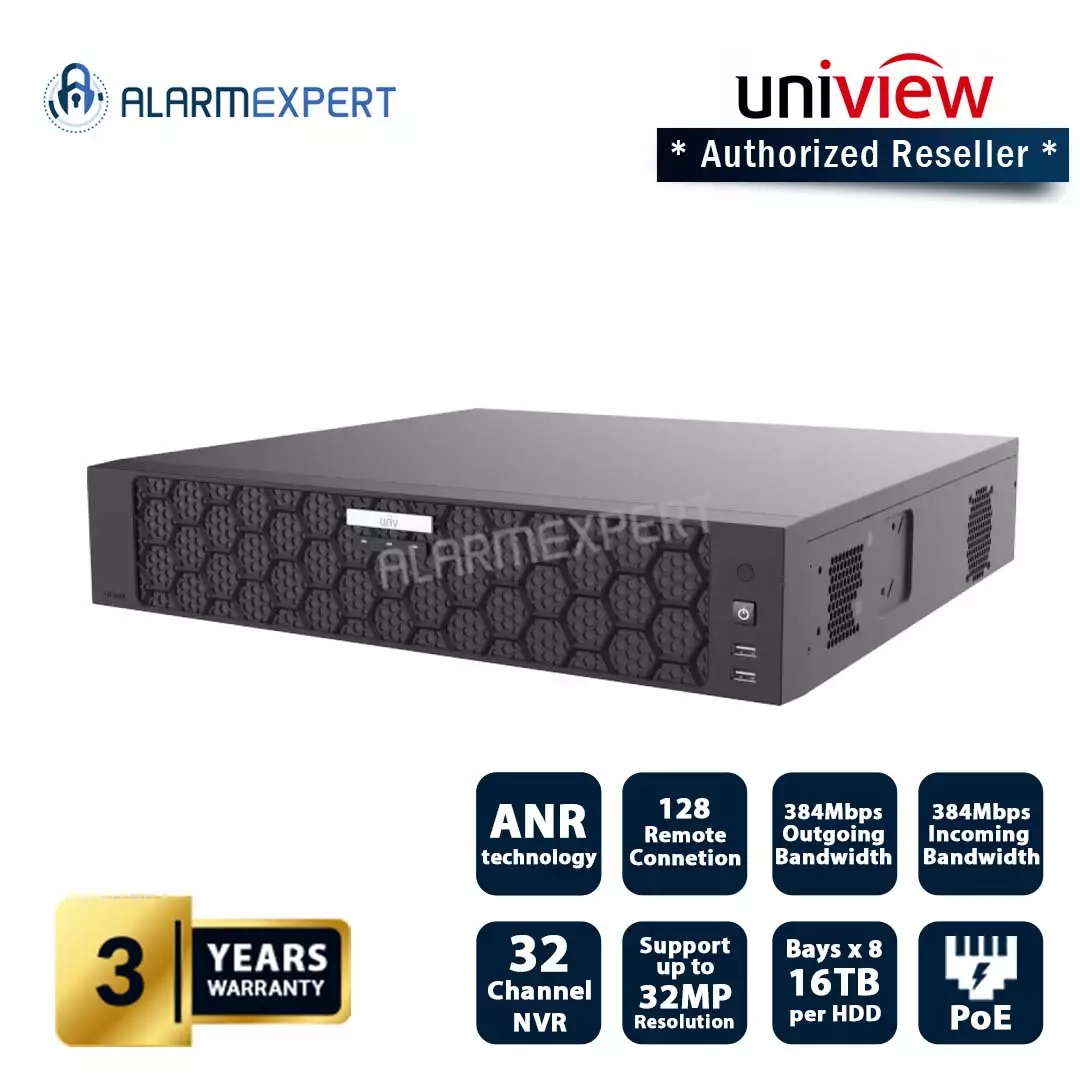 Uniview 32 Channel AI NVR Up To 32MP 384Mbps 8X SATA Uniview 32 Channel AI NVR Up To 32MP 384Mbps 8X SATA