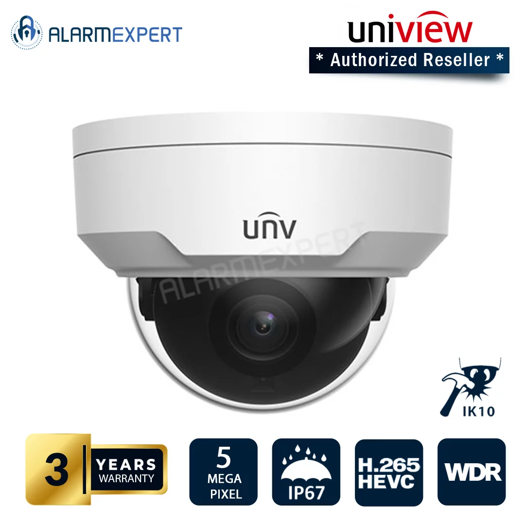 UNV 5MP HD LightHunter IR Fixed Dome Network Camera 2.8mm