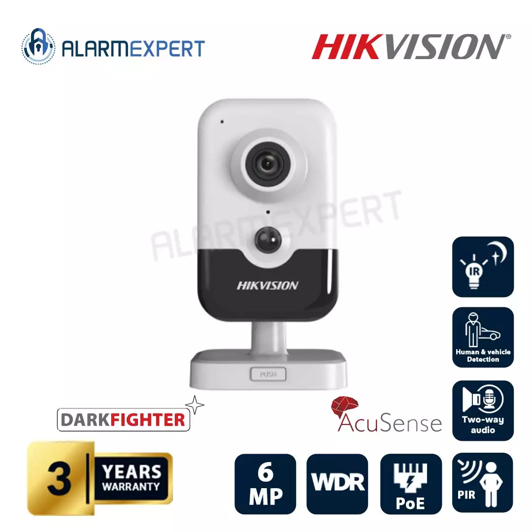 Hikvision DS-2CD2466G2-I 6 MP AcuSense Fixed Cube Network Camera