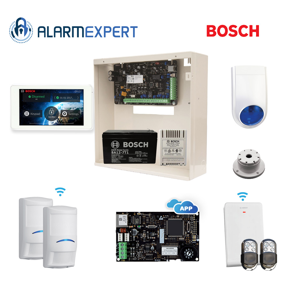 Bosch Solution 3000-IP + 2 Wireless PIRs + 5" Touch screen Keypad ...