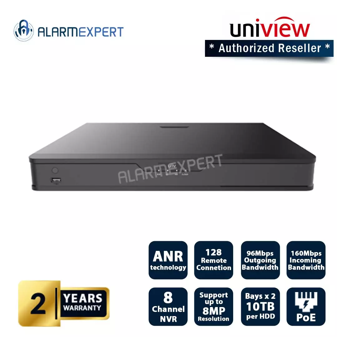 Uniview NVR302-08S-P8 8 Channel Network Video Recorder Uniview NVR302-08S-P8 8 Channel Network Video Recorder