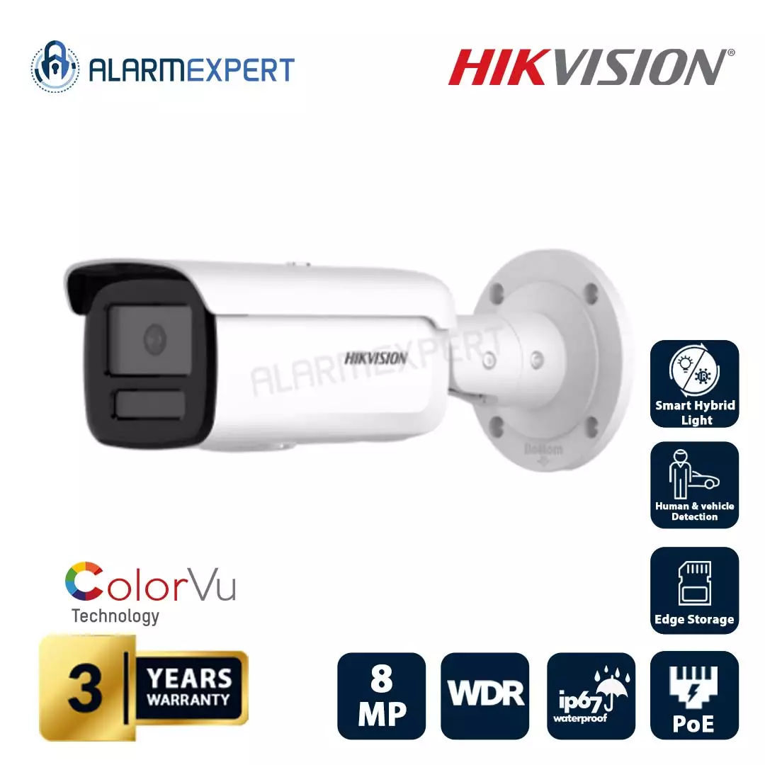 Hikvision 8MP Smart Hybrid Light ColorVu Fixed Bullet IP Camera